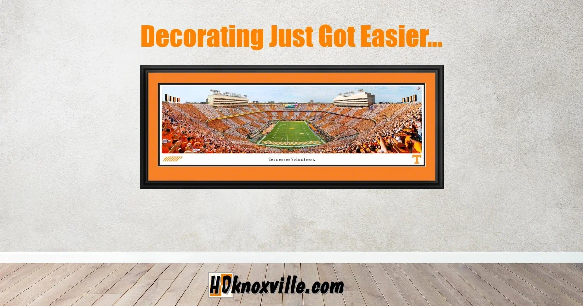 Neyland Stadium Checkerboard Panoramic Picture - Endzone | HoundDogs of ...